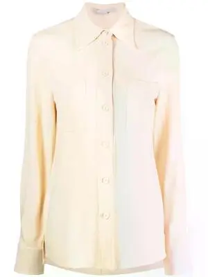 Stella McCartney Pointed Collar Button-up Shirt - Neutrals
