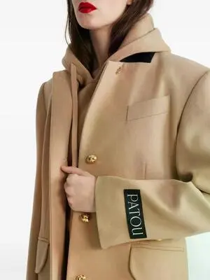 PATOU Tailored Wool-cashmere Blend Coat