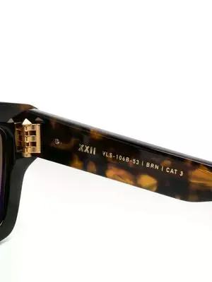 Valentino Garavani Rockstud Square-frame Sunglasses - Brown