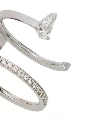REPOSSI Serti Sur Vide 18kt White Gold Diamond Ring