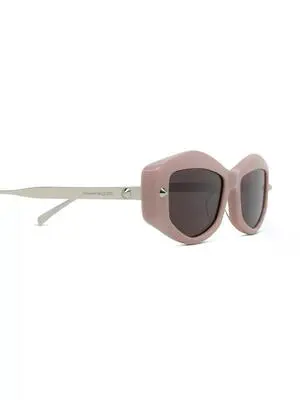 Alexander McQueen Geometric Frame Sunglasses