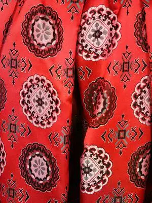 Comme Des Garçons Cropped Trousers With Geometric Print