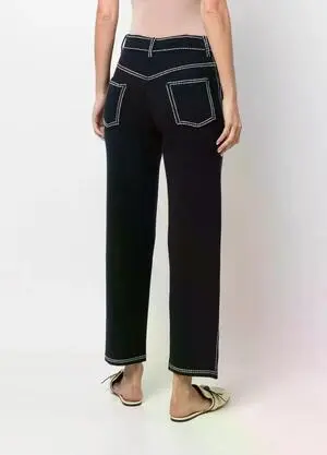 BARRIE High-rise Straight-leg Trousers