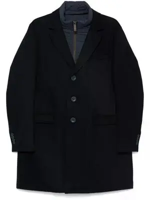 Herno Virgin Wool Coat - Blue