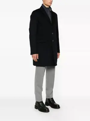 Herno Virgin Wool Coat - Blue