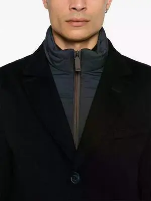 Herno Virgin Wool Coat - Blue