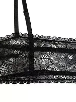 Kiki De Montparnasse Dahlia Lace Bandeau - Black