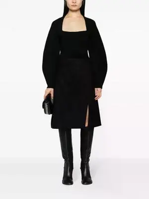 Stella McCartney Felted A-line Skirt With Front Slit