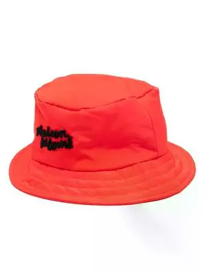 Maison Kitsuné Logo Embroidered Bucket Hat - Red