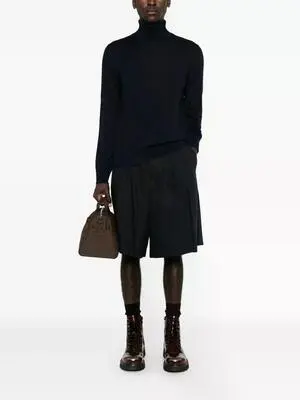 Dsquared2 Virgin Wool Logo-embroidered Roll-neck Jumper