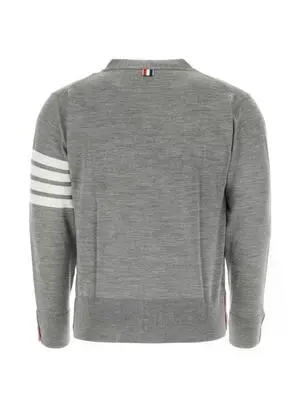 Thom Browne V-neck Cardigan With Signature Striping