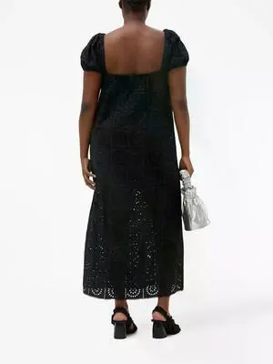 GANNI Broderie Anglaise Midi Dress