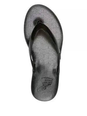 ANCIENT GREEK SANDALS Translucent Flip Flops - Black