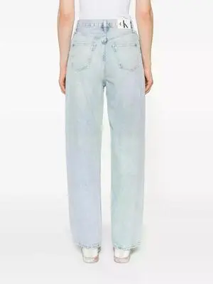 Calvin Klein High-rise Wide-leg Denim Jeans
