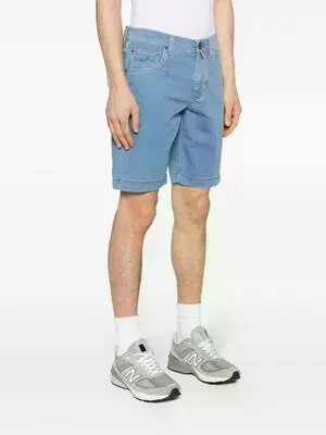 Jacob Cohen Denim Shorts With Embroidered Logo Detail