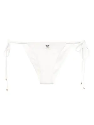 Kiki De Montparnasse Lace Inset String Bikini Bottom - Neutrals