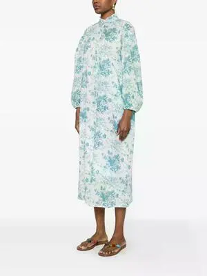 Antik Batik Cinz Print Midi Dress
