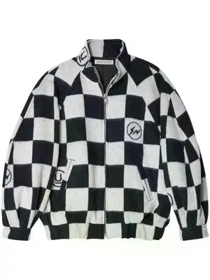 Undercover Checkerboard-print Blouson Jacket