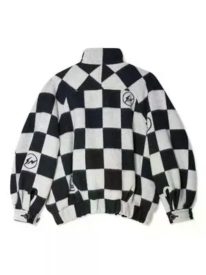 Undercover Checkerboard-print Blouson Jacket