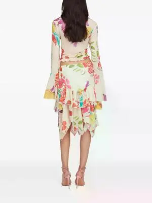 DONDE ESTEBAN Flores Cropped Blouse