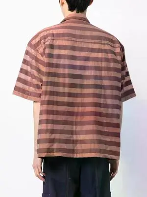 Sunnei Striped Cotton-blend Shirt - Red