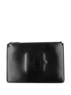 MAISON MARGIELA Metallic Leather Clutch - Red