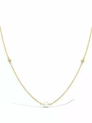 PRAGNELL 18kt Yellow Sundance Pearl And Diamond Necklace - Gold