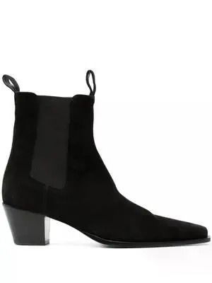 TOTEME The City Cowboy Boots - Black