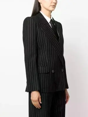 Alexander McQueen Striped Double-breasted Blazer
