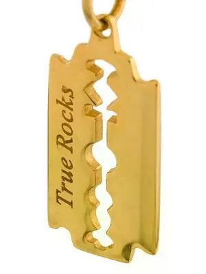 TRUE ROCKS Razor Hoop Earrings - Gold