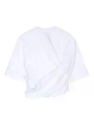 LITKOVSKA Graceful Draped Cotton T-shirt