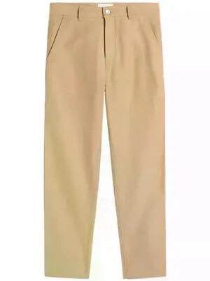 AMI Logo-Patch Straight-Leg Worker Trousers
