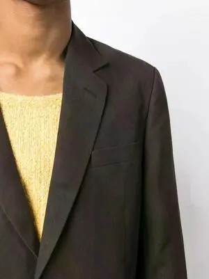 MAISON MARGIELA Notched-lapels Single-breasted Blazer - Brown