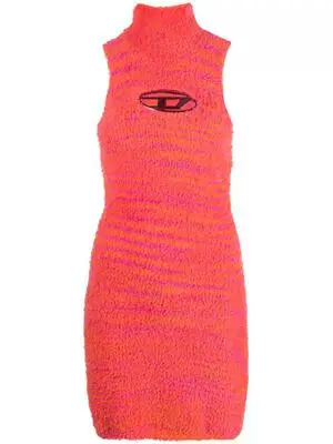 DIESEL® M-leros Logo-plaque Towelling Dress