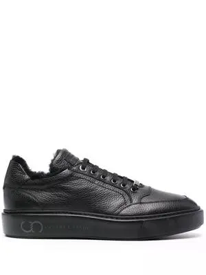 Casadei Cervo Leather Sneakers - Black