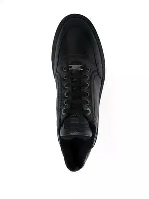 Casadei Cervo Leather Sneakers - Black