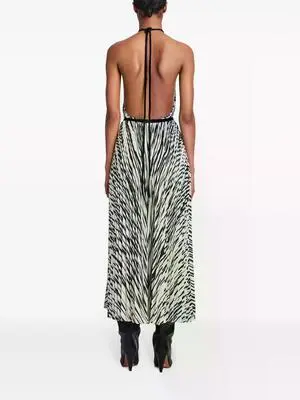 Proenza Schouler Halterneck Pleated Midi Dress