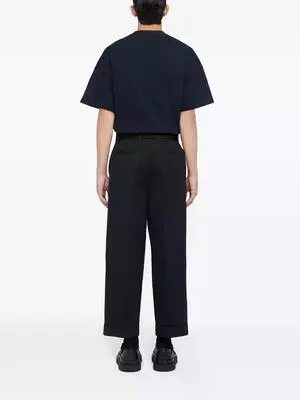 JIL SANDER Belted Cropped Straight Leg Trousers