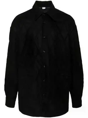 WINNIE N.Y.C Quilted Shirt - Black