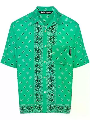 Palm Angels Paisley-print Poplin Shirt