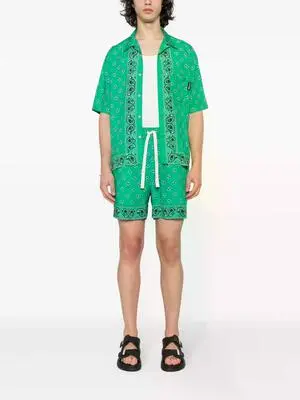 Palm Angels Paisley-print Poplin Shirt