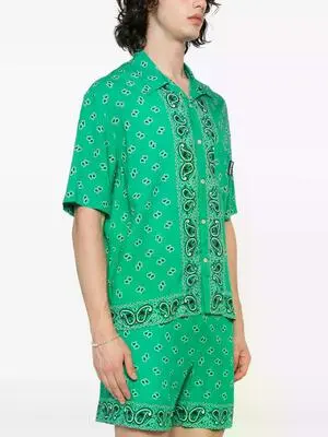 Palm Angels Paisley-print Poplin Shirt
