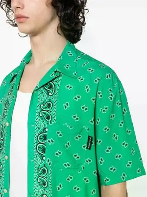 Palm Angels Paisley-print Poplin Shirt