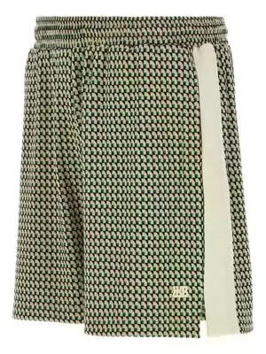 WALES BONNER Geometric Print Elasticated Waist Shorts