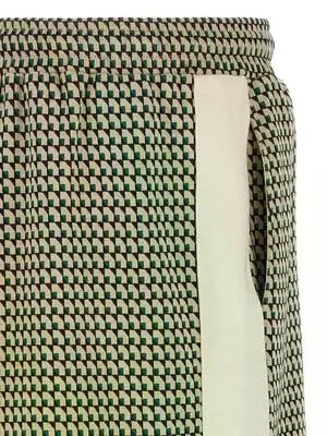 WALES BONNER Geometric Print Elasticated Waist Shorts