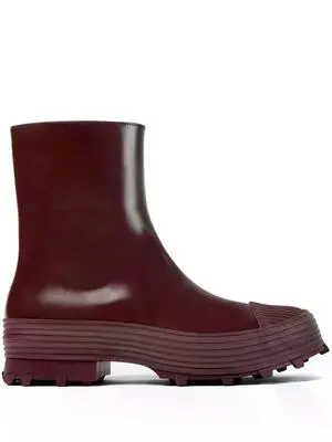 Camper Traktori Ankle Boots - Red