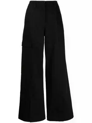 Goen.j Wide-leg Cargo Trousers - Black