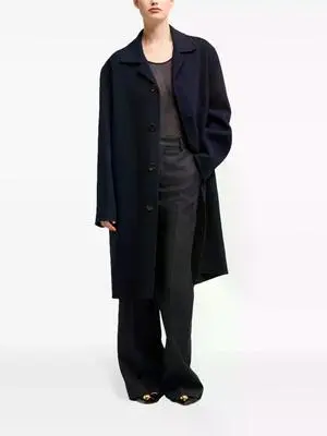 AMI Paris Single-breasted Felted Coat