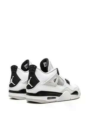 JORDAN Air 4 Retro Military Black Sneakers - White