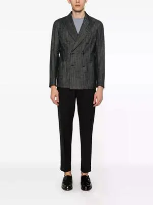 PT TORINO Belt-loop Trousers - Black